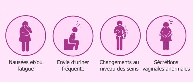 Quelques symptômes de grossesse associés a la nidation